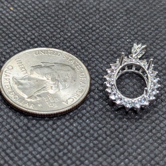 Jewelry | Sterling Silver And White Topaz Setting In Sterling For ...